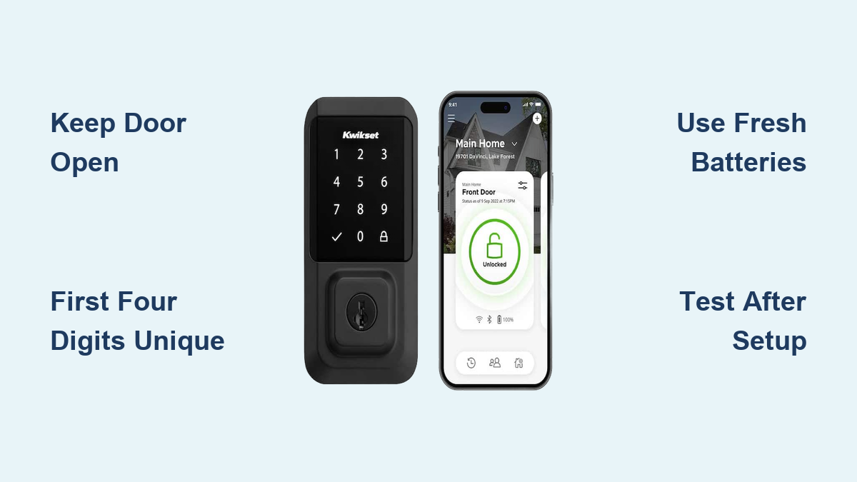 Kwikset Smart Lock Programming Code Guide