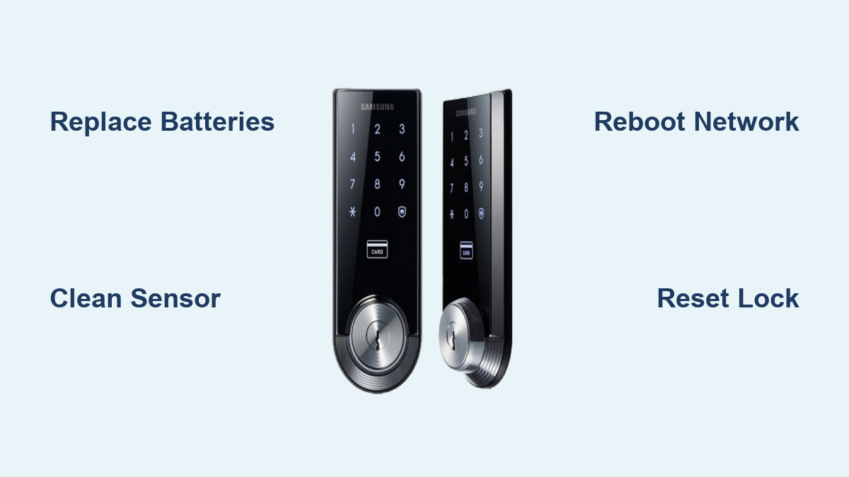 How to Fix Samsung Smart Door Lock Not Working
