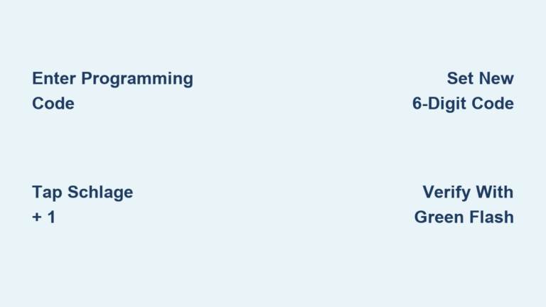 How to Change Code on Schlage Smart Lock
