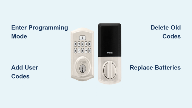 How To Change Code On Weiser Smart Lock